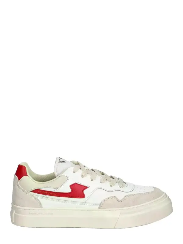 S.W.C STEPNEY WORKERS CLUB Pearl S-strike Panelled Sneakers - White