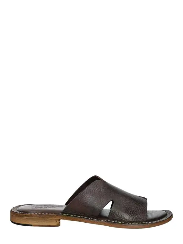 ASTORFLEX Leather Cut-out Sandals - Brown