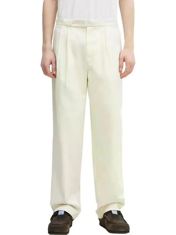 Fred Perry Pleated-front Trousers - White