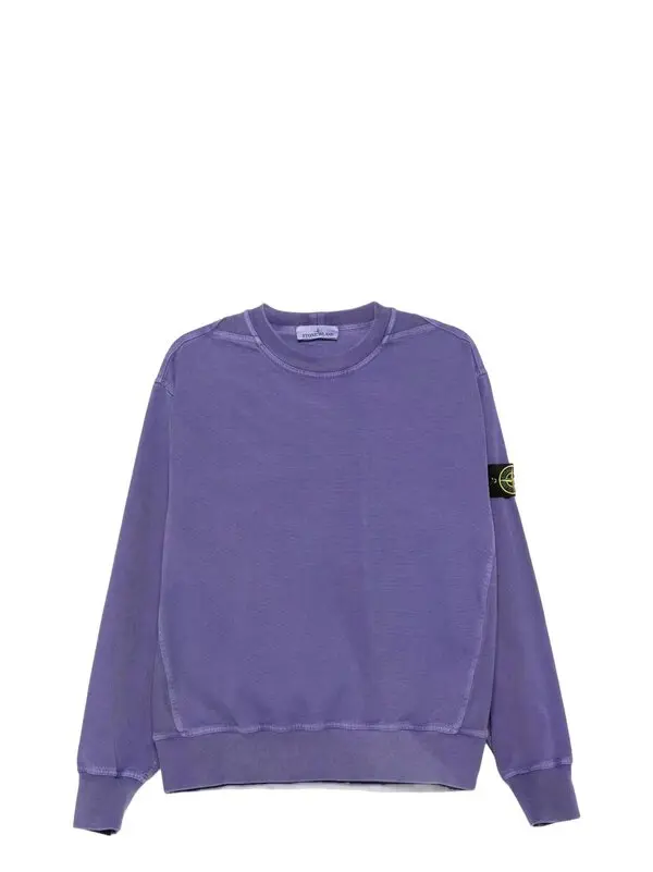 Stone Island Compass-motif Sweatshirt - Purple