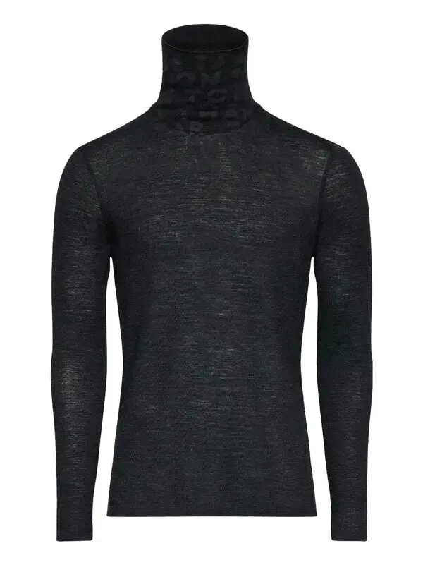 MAISON MARGIELA Roll-neck Long-sleeve Top - Black