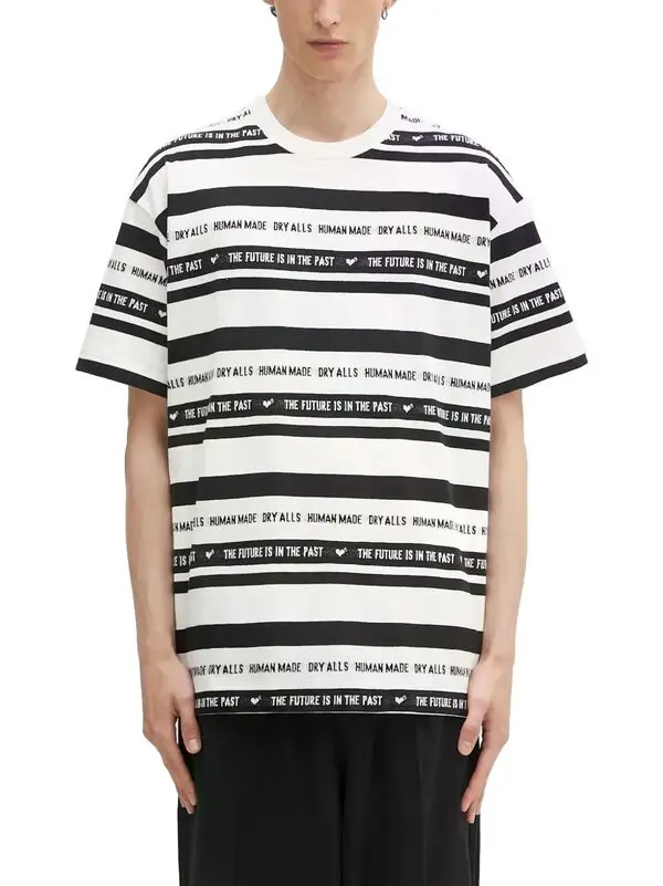 HUMAN MADE Stripe-print T-shirt - White