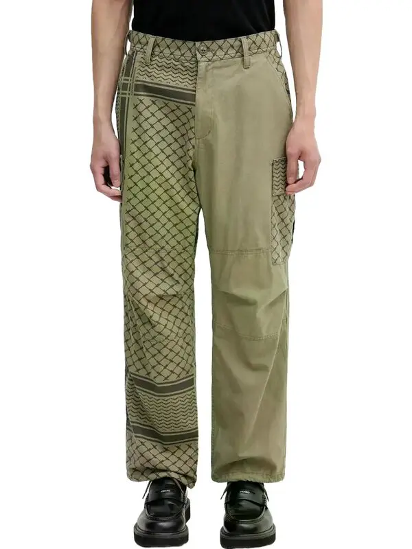 NEIGHBORHOOD Patterned Cargo Trousers - Green