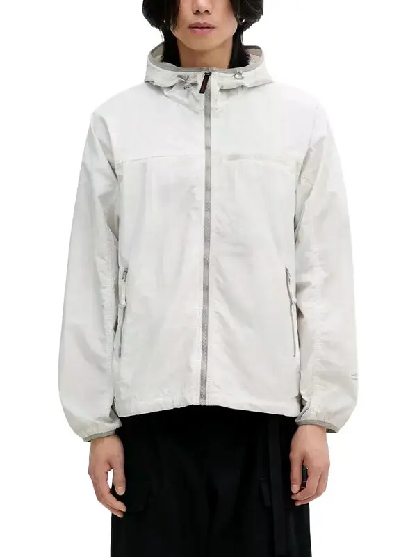 THISISNEVERTHAT Hooded Zip-front Jacket - Neutrals