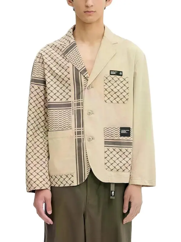 NEIGHBORHOOD Patterned Jacket With Pockets - Neutrals