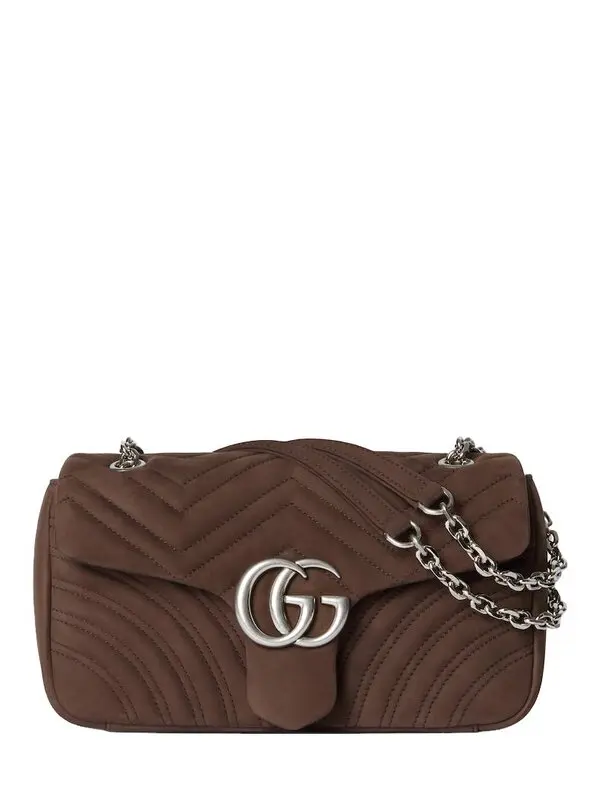 Gucci Gg Marmont Medium Shoulder Bag - Brown