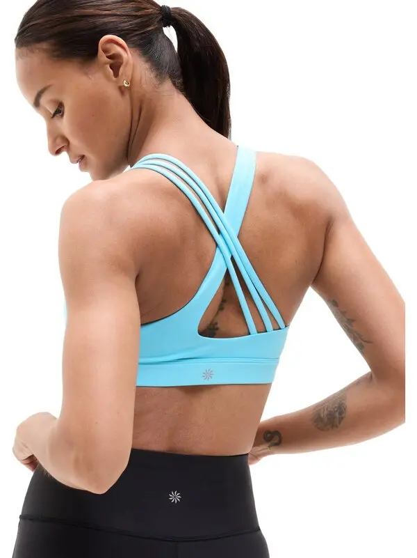 Athleta Train Free Sports Bra A-c - Aqua