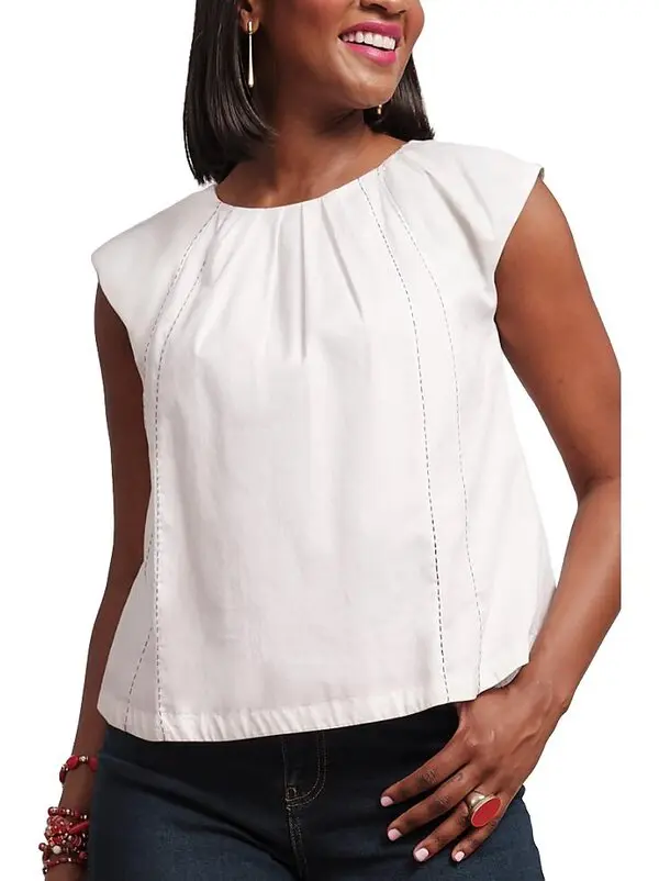 FRANCES VALENTINE Bailey Top - White