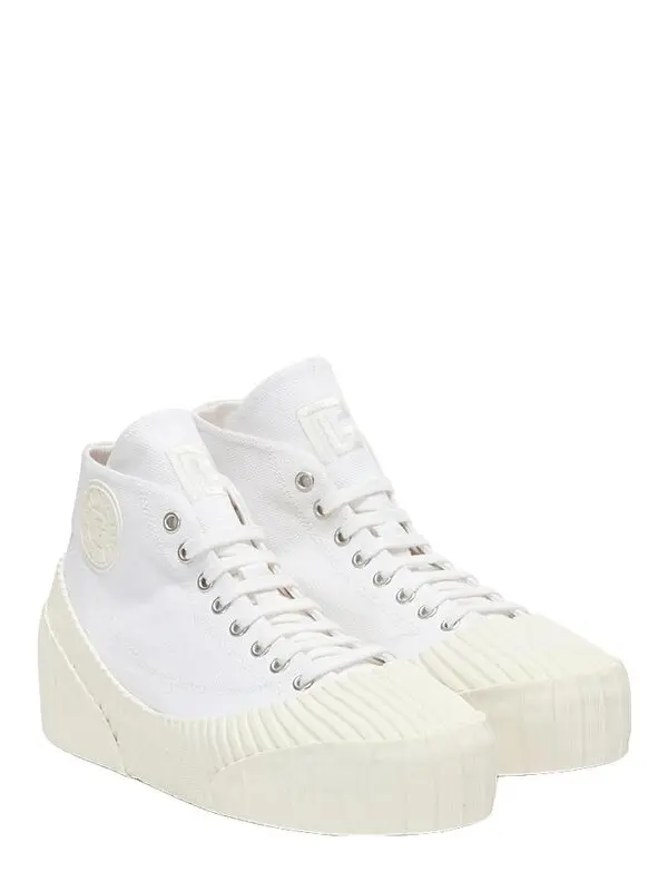Balmain Riff Low Top Sneakers - White