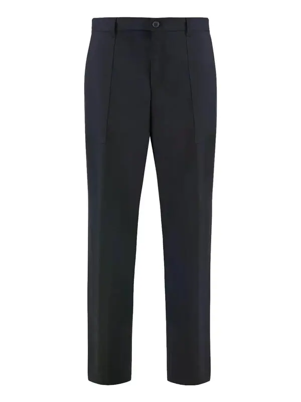 BOSS Side-pocket Wool Trousers - Black
