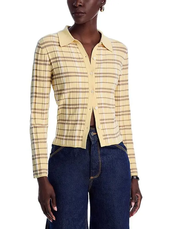 Guest In Residence Plaid Elle Shirt - Butter Combo
