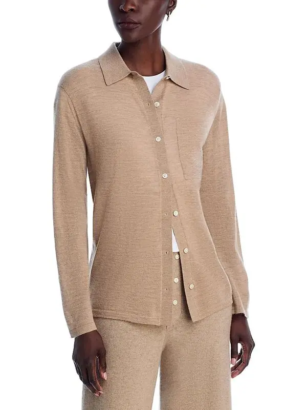 Guest In Residence Showtime Cashmere Shirt - Taupe
