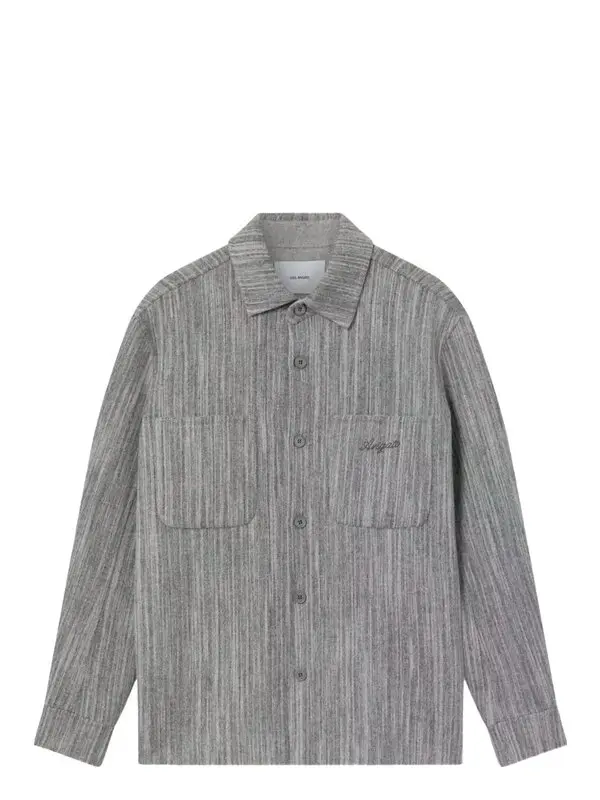 Axel Arigato Aidan Striped Shirt Jacket - Grey
