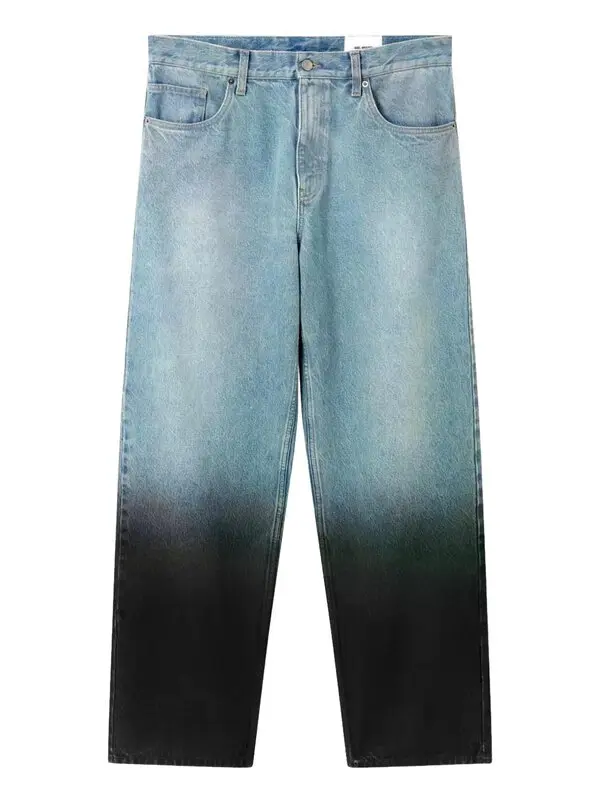 Axel Arigato Zine Coated Dip-dye Jeans - Blue