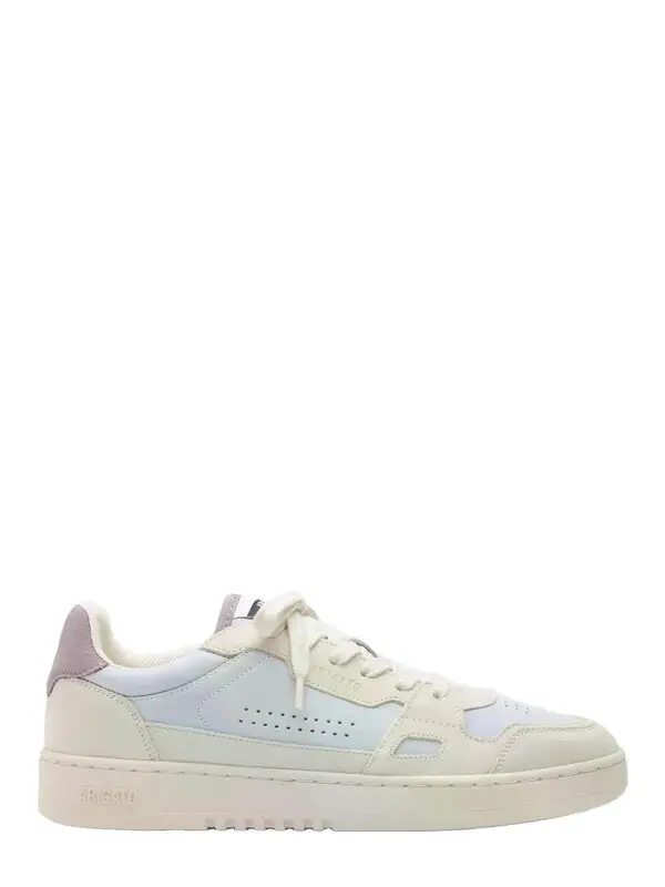Axel Arigato Dice Lo Perforated-panel Leather Trainers - Light Blue/off White