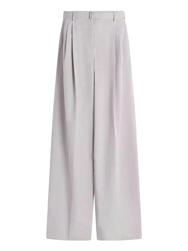 LANVIN Cotton Wide-leg Trousers - Grey