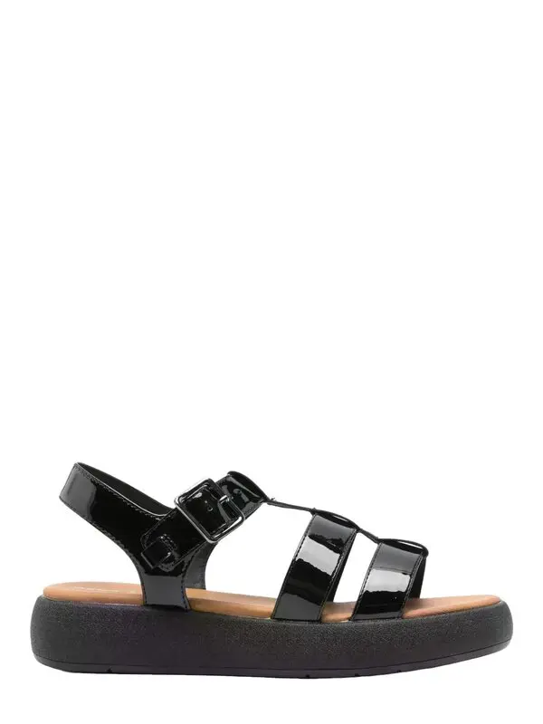 Geox 40mm Buckle-fastening Platform Sandals - Black