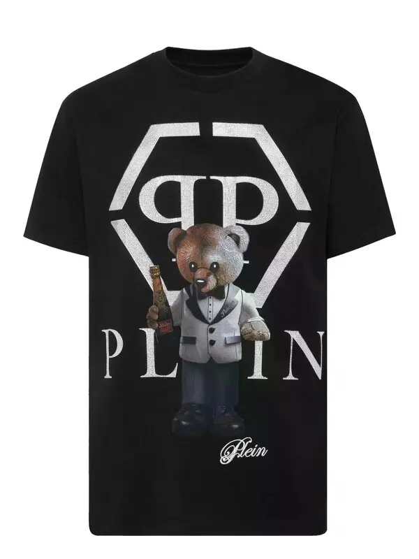 Philipp Plein Bear-print T-shirt - Black