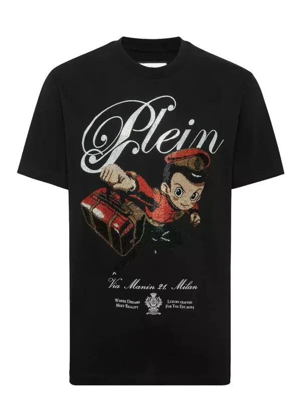 Philipp Plein Crystal-embellished T-shirt - Black