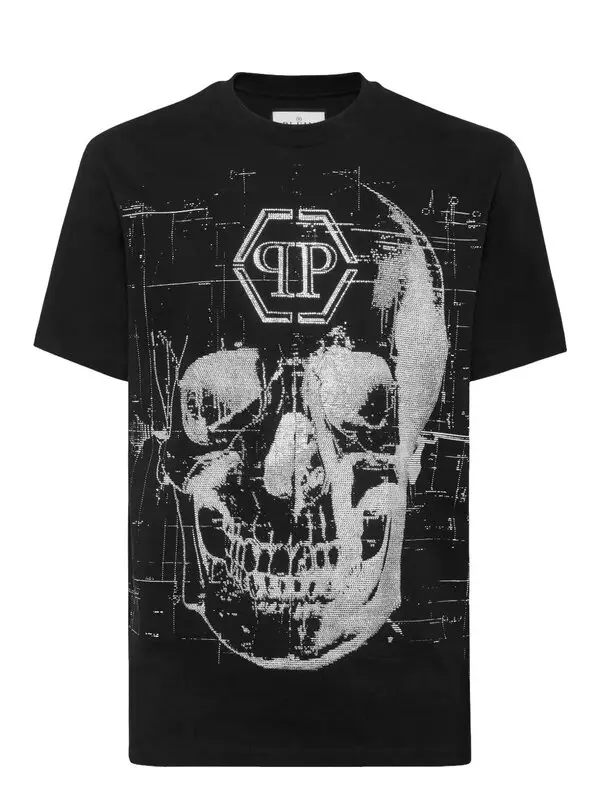Philipp Plein Skull-embellished T-shirt - Black