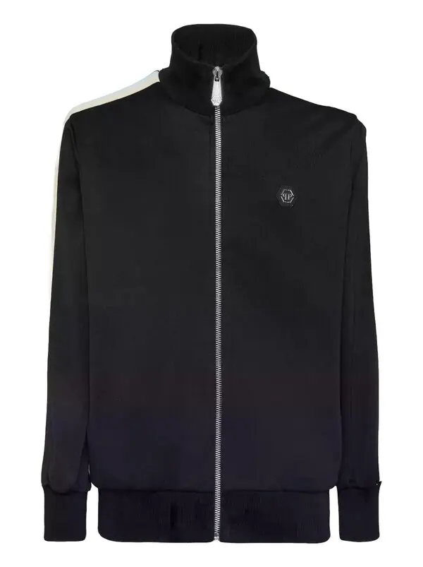 Philipp Plein High-neck Zip-up Track Jacket - Black