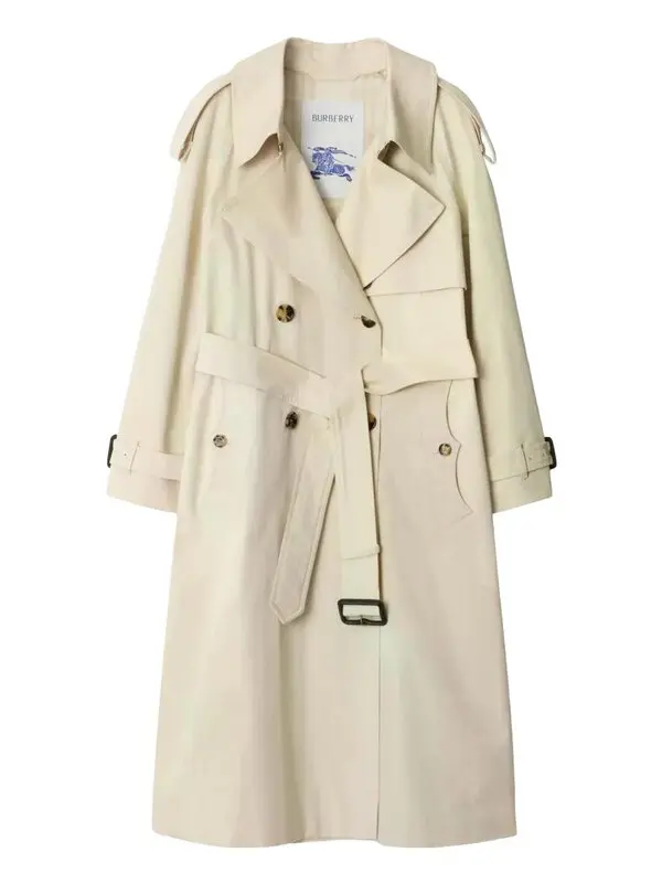 Burberry Belted Double-breasted Trench Coat - Neutrals