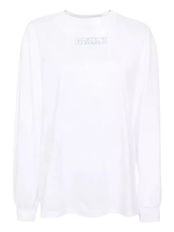 GANNI Future Heavy Cotton T-shirt - White