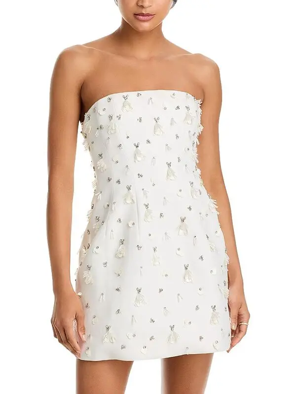 Simkhai Yasmin Bustier Mini Dress - Ivory