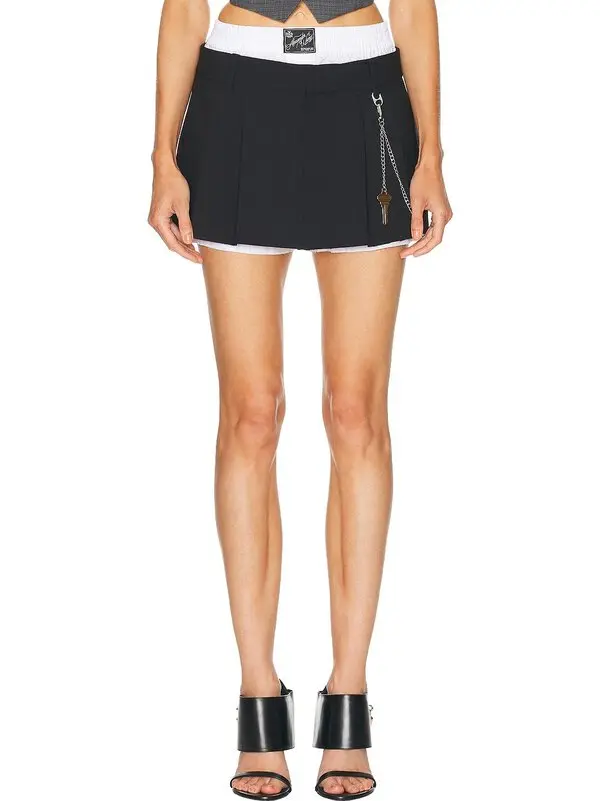 Alexander Wang Prestyled Pleated Skort - Black