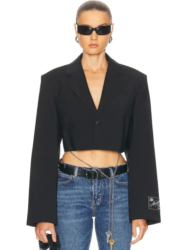 Alexander Wang Cropped Blazer - Black