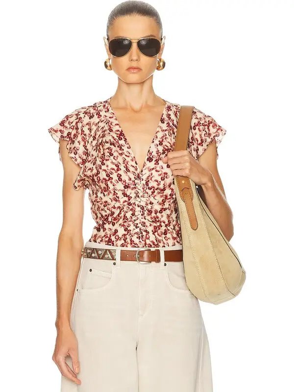 Isabel Marant Lonea Top - Garnet