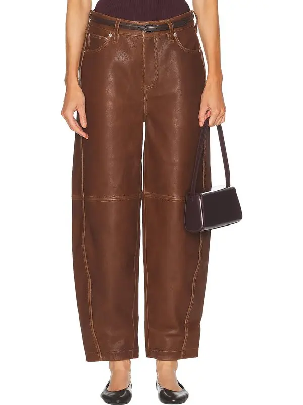 Simkhai Waldon Curved Leg Pant - Cocoa