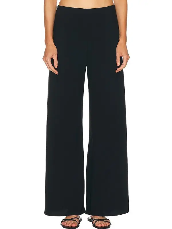 NILI LOTAN Marlow Wide Leg Pant - Black