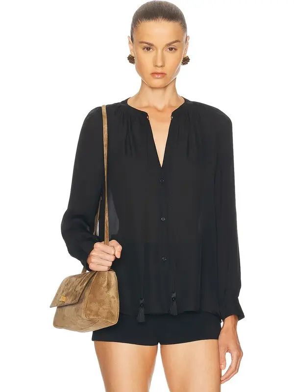 NILI LOTAN Lys Top - Black