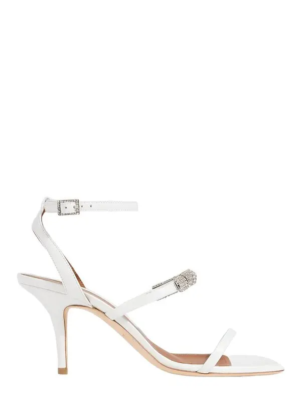 MALONE SOULIERS Brooklyn 70 Crystal-embellished Sandals - White