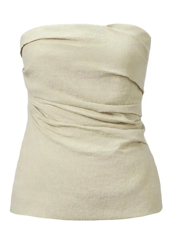 Tove Izel Bandeau Top - Beige