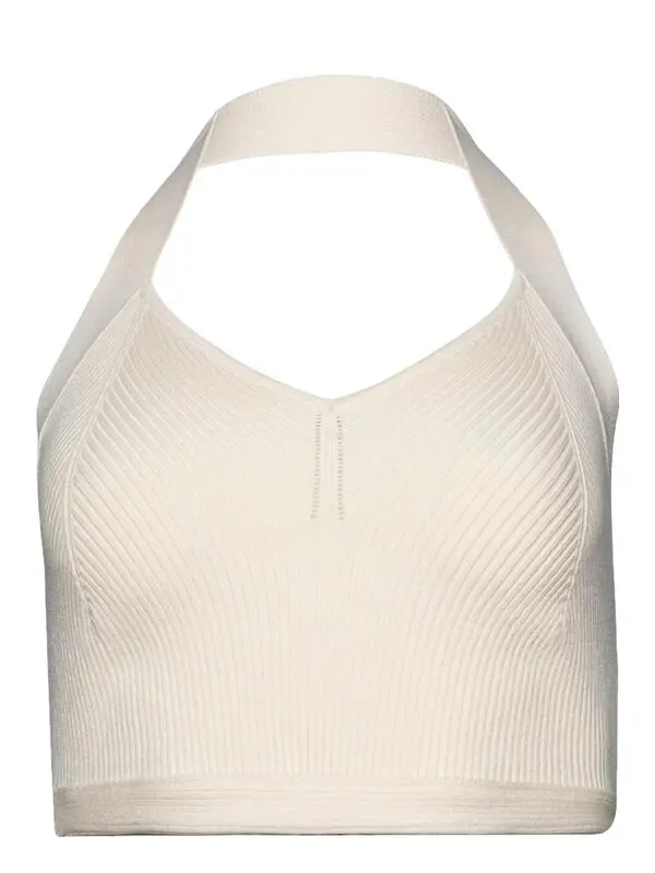 Wardrobe.NYC Knit Halter Top - Cream