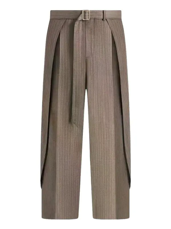 Manière De Voir Charles Wrap-leg Tailored Trousers - Brown
