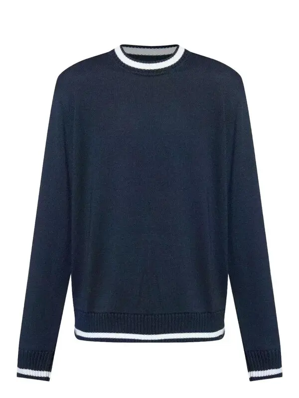 Paul & Shark Crew-neck Wool Sweater - Blue