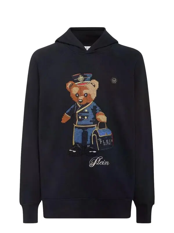 Philipp Plein Embroidered Hoodie - Blue