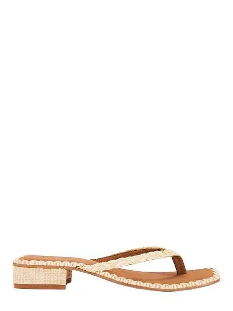 Dolce Vita Barty Raffia Sandals - Lt Natural