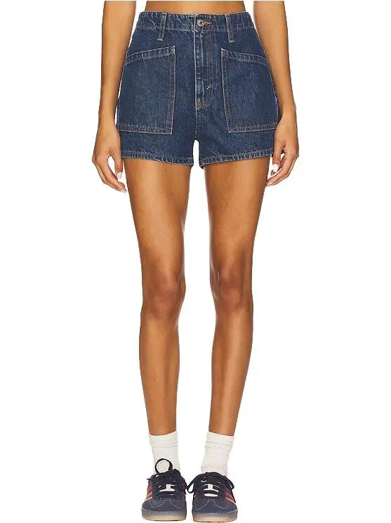 RE/DONE The Bender Denim Short - Rustic Indigo