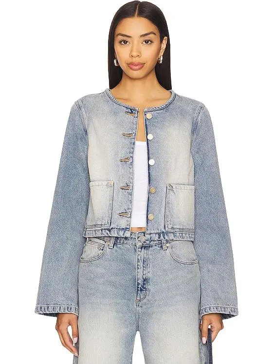 Abrand Denim Caitlin Denim Jacket - Tint Light Blue