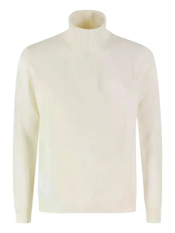 ROBERTO COLLINA Turtleneck Merino Sweater - Neutrals