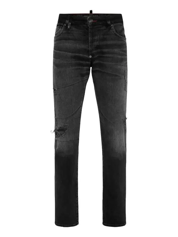 Philipp Plein Distressed Jeans - Black