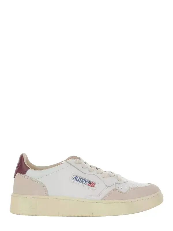 AUTRY Medalist Leather And Suede Sneakers - White