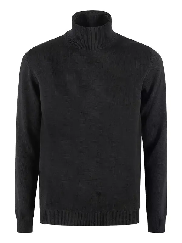 ROBERTO COLLINA Turtleneck Sweater - Black