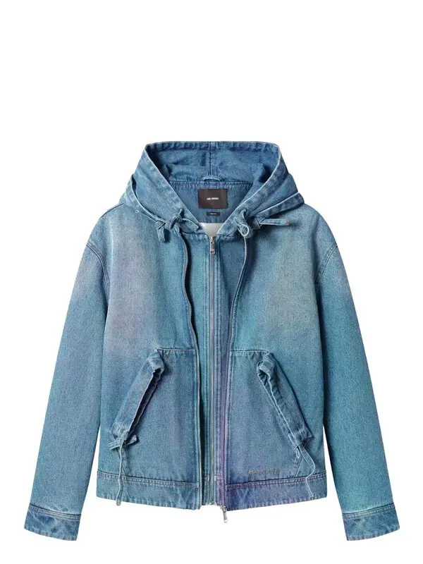 Axel Arigato Hooded Denim Jacket - Blue
