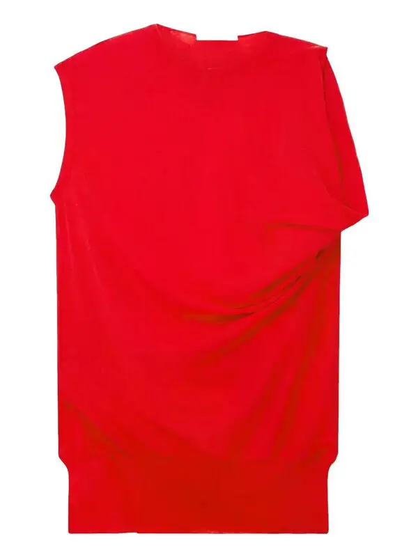 Stella McCartney Draped Asymmetric Top - Red