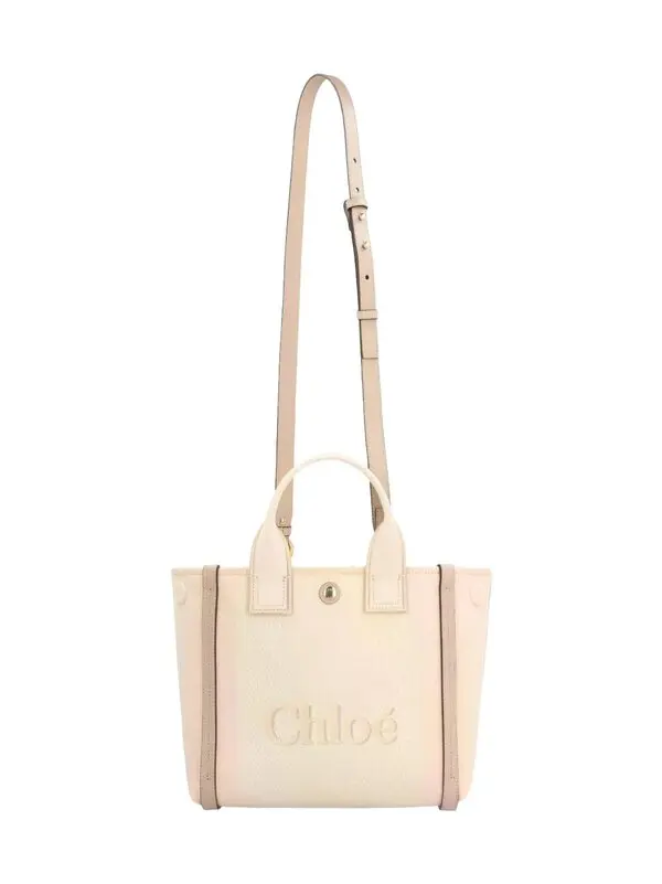 Chloé Carry Small Logo-embossed Tote - Neutrals